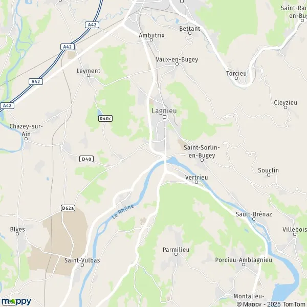 Map Lagnieu: map of Lagnieu (01150) and practical information