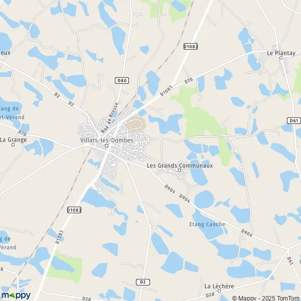 Map Villars-les-Dombes: map of Villars-les-Dombes (01330) and practical ...