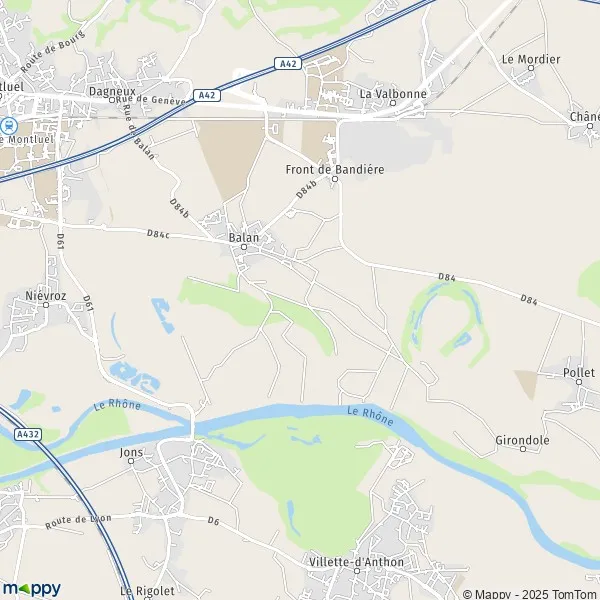 Map Balan: map of Balan (01360) and practical information