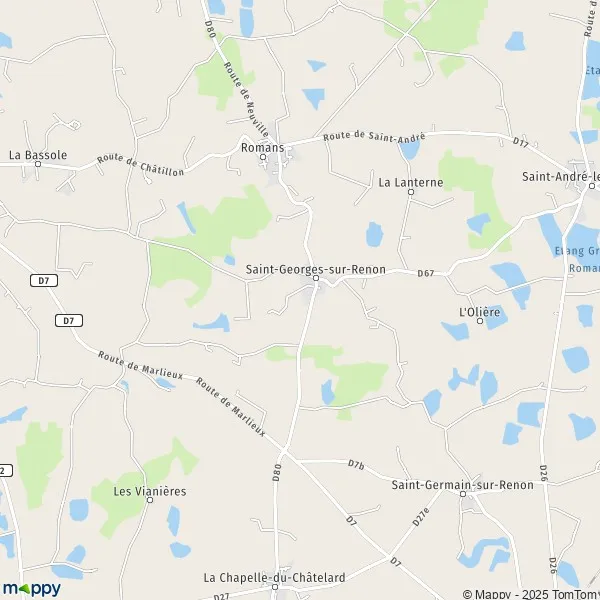 Map Saint-Georges-sur-Renon: map of Saint-Georges-sur-Renon (01400) and ...