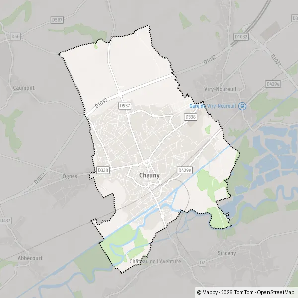 Map Chauny: map of Chauny (02300) and practical information