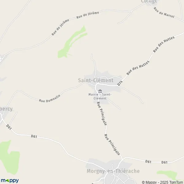 Map Saint-Clément: map of Saint-Clément (02360) and practical information