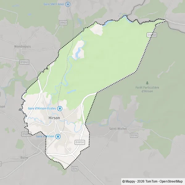 Map Hirson: map of Hirson (02500) and practical information
