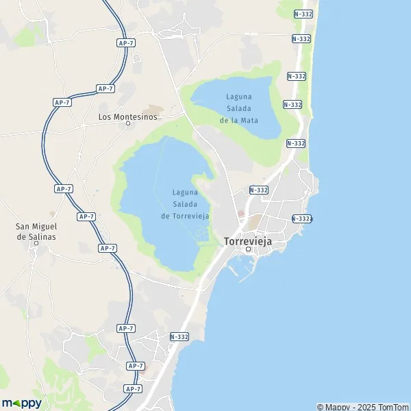 Map Torrevieja: map of Torrevieja (03170) and practical information