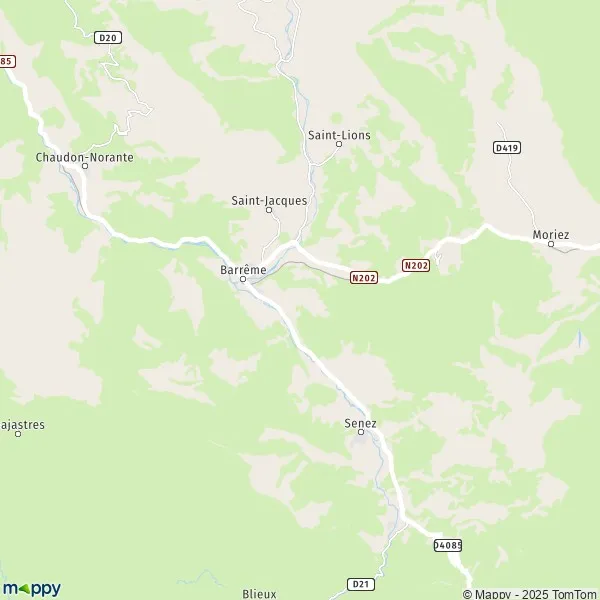 Map Barrême: map of Barrême (04330) and practical information
