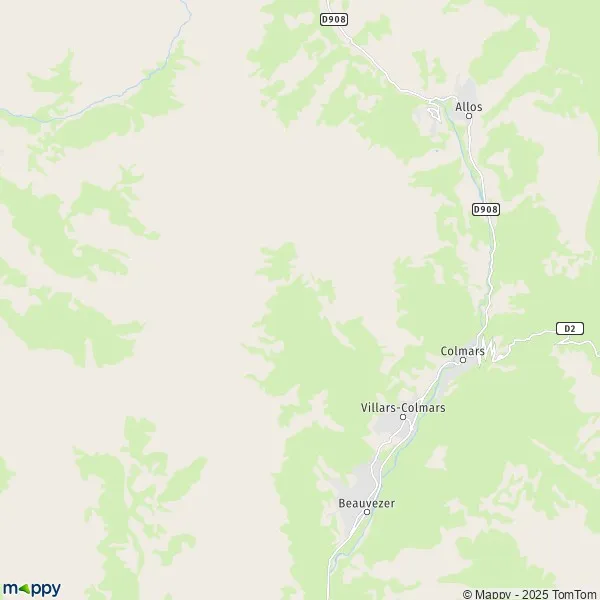 Map Villars-Colmars: map of Villars-Colmars (04370) and practical ...