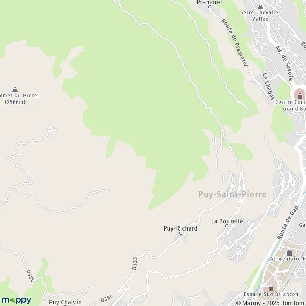 Map Puy-Saint-Pierre: map of Puy-Saint-Pierre (05100) and practical ...