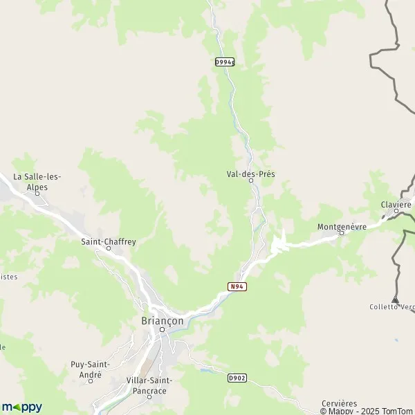 Map Val-des-Prés: map of Val-des-Prés (05100) and practical information