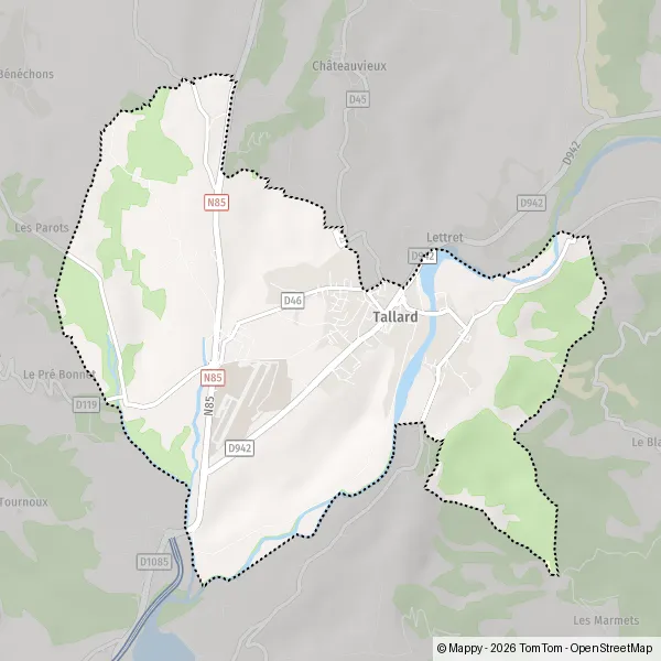Map Tallard: map of Tallard (05130) and practical information