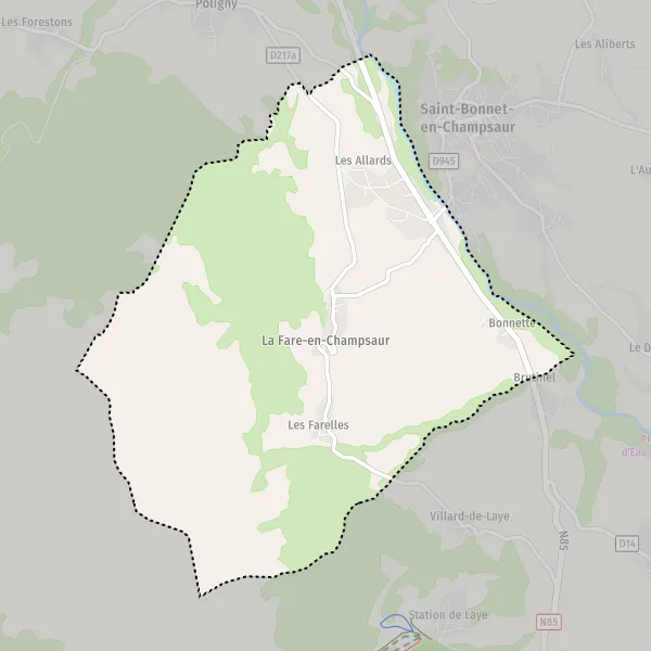 Map La Fare-en-Champsaur: map of La Fare-en-Champsaur (05500) and ...