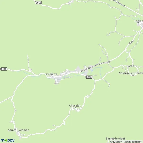 Map Orpierre: map of Orpierre (05700) and practical information