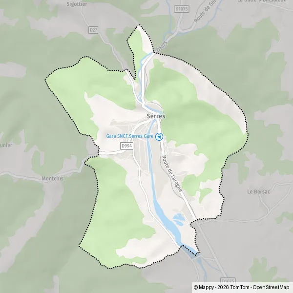 Map Serres: map of Serres (05700) and practical information