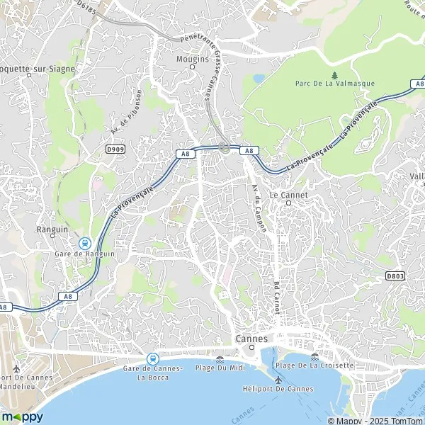 Map Le Cannet: map of Le Cannet (06110) and practical information