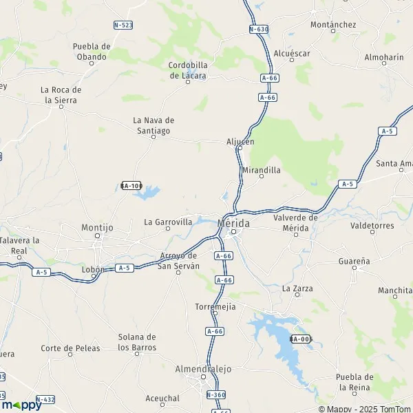 Map Mérida: map of Mérida (06190) and practical information