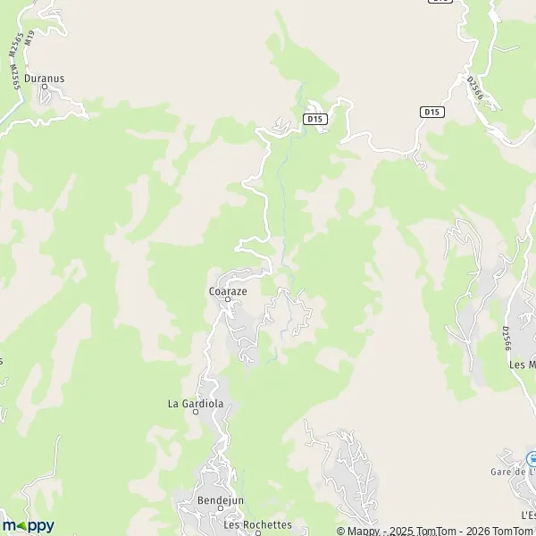 Map Coaraze: map of Coaraze (06390) and practical information