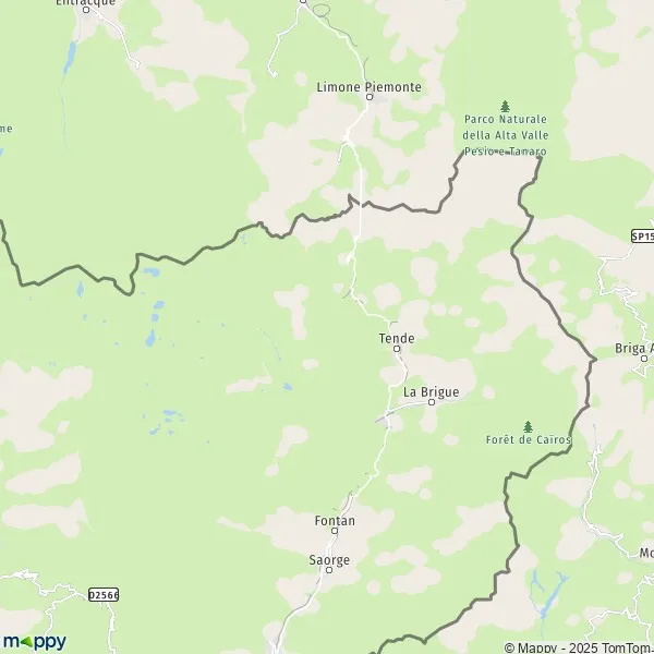 Map Tende: map of Tende (06430) and practical information