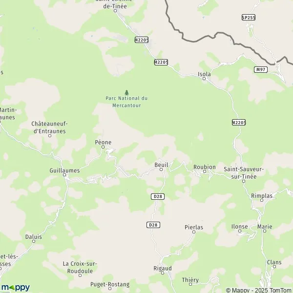 Map Beuil: map of Beuil (06470) and practical information