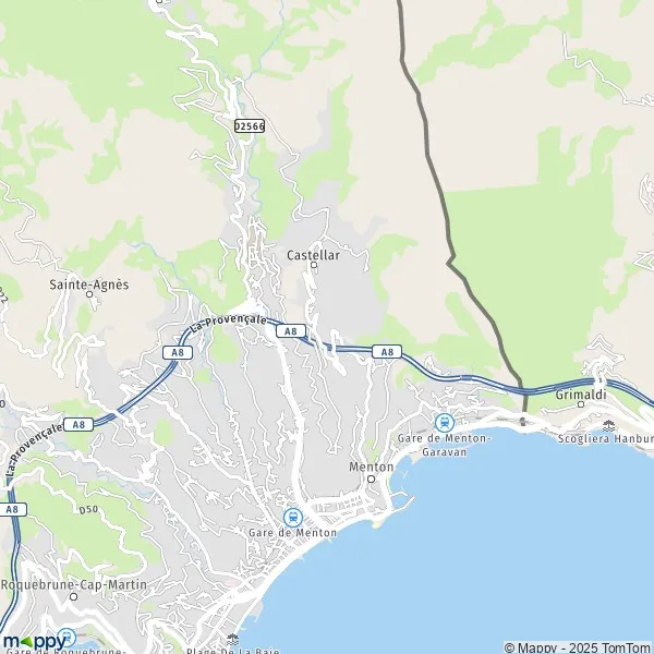 Map Menton: map of Menton (06500) and practical information
