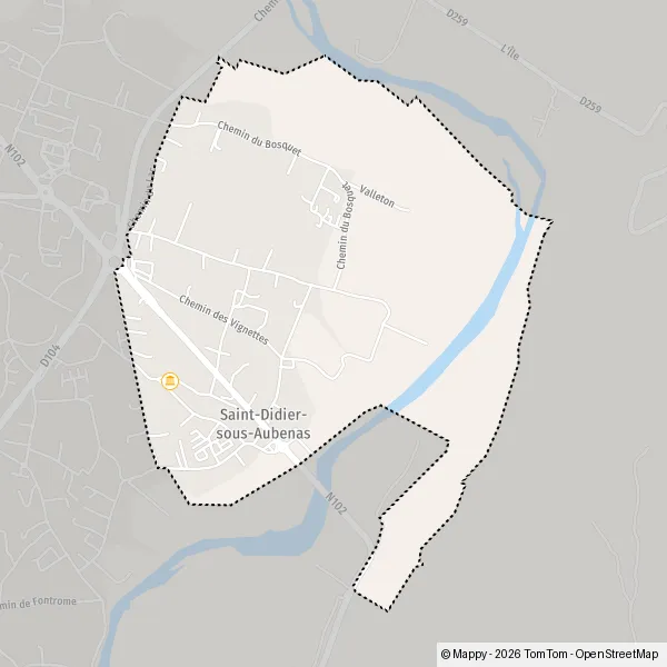 Map Saint-Didier-sous-Aubenas: map of Saint-Didier-sous-Aubenas (07200 ...