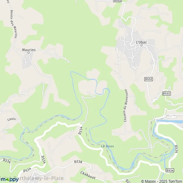 Map Mordane: map of Mordane (07300) and practical information