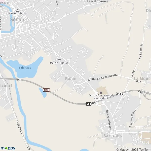 Map Balan: map of Balan (08200) and practical information