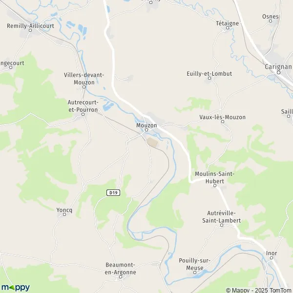 Map Mouzon: map of Mouzon (08210) and practical information