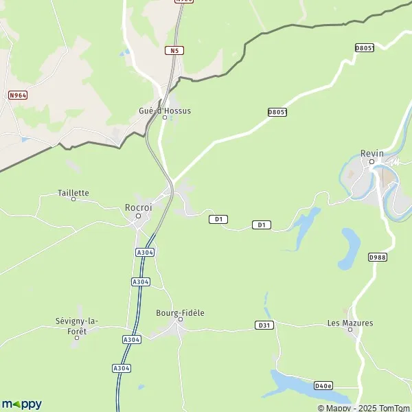 Map Rocroi: map of Rocroi (08230) and practical information