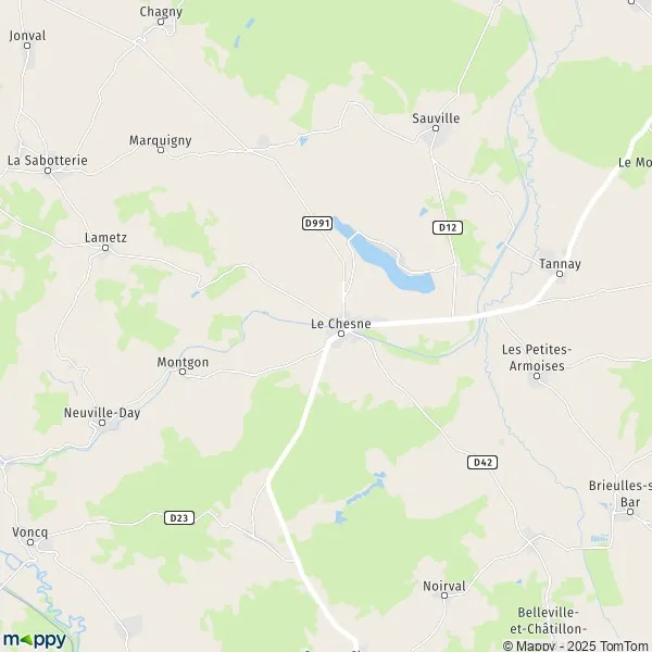 Map Bairon-et-ses-Environs: map of Bairon-et-ses-Environs (08390) and ...