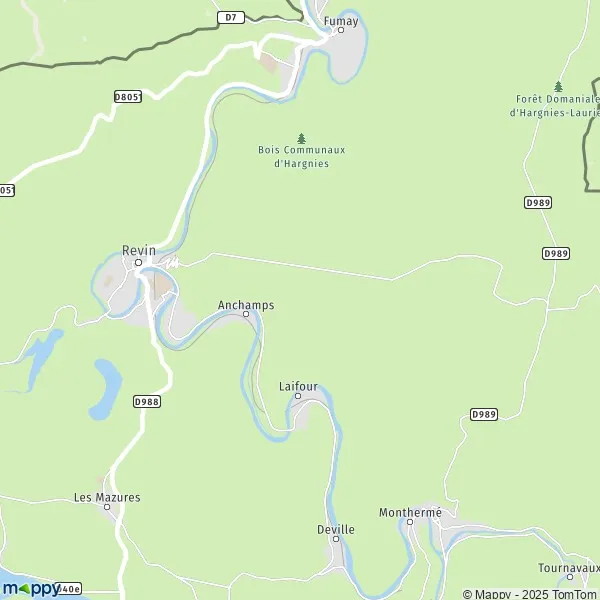 Map Revin: map of Revin (08500) and practical information
