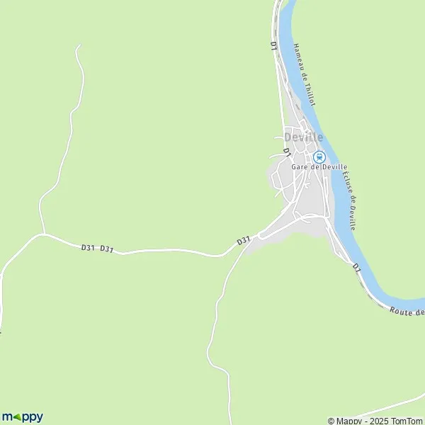 Map Deville: map of Deville (08800) and practical information
