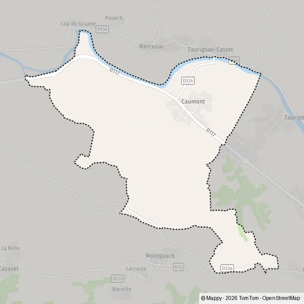 Map Caumont: map of Caumont (09160) and practical information