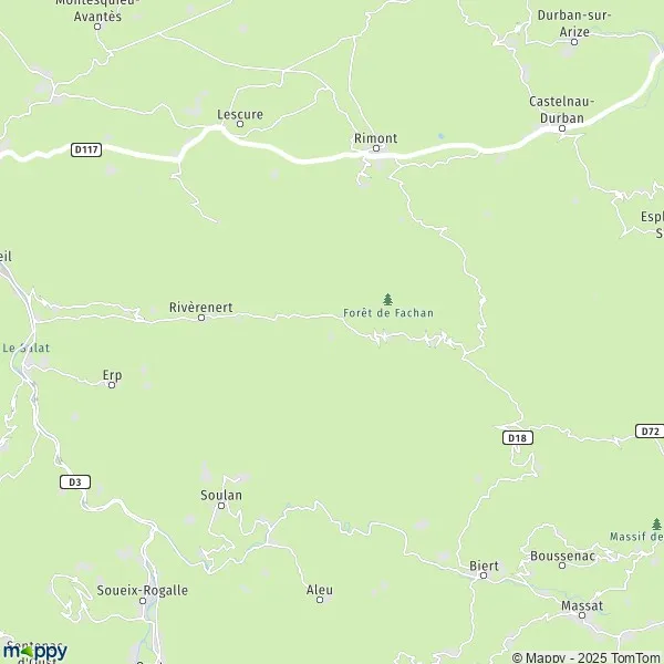 Map Rivèrenert: map of Rivèrenert (09200) and practical information