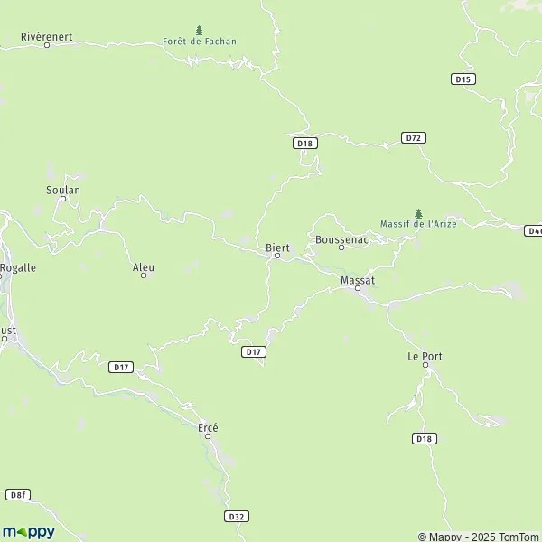 Map Biert: map of Biert (09320) and practical information