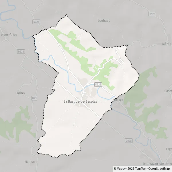 Map La Bastide-de-Besplas: map of La Bastide-de-Besplas (09350) and ...