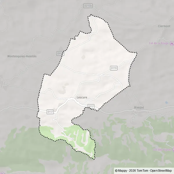 Map Lescure: map of Lescure (09420) and practical information