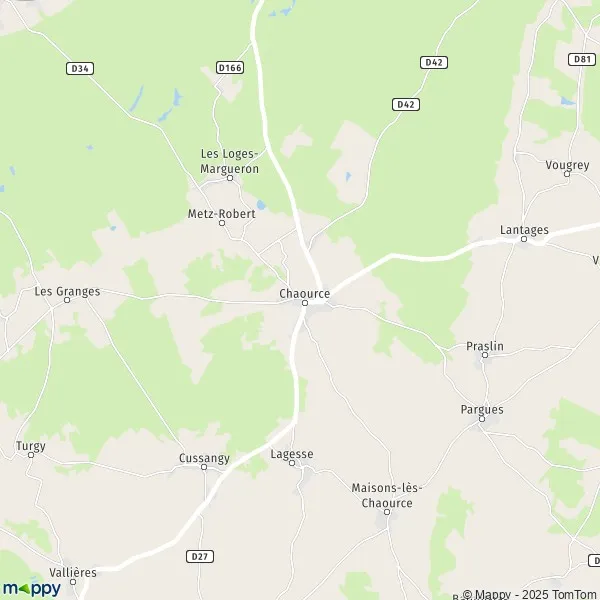 Map Chaource: map of Chaource (10210) and practical information