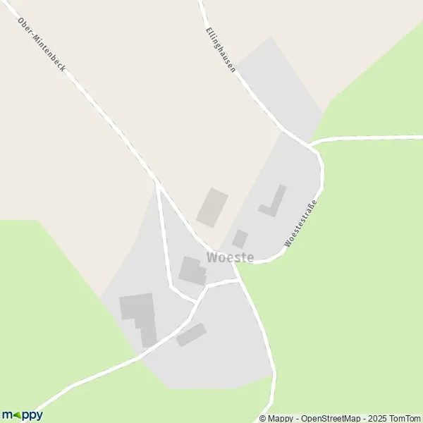 Map Woeste: map of Woeste (District), 1090 Jette and practical information