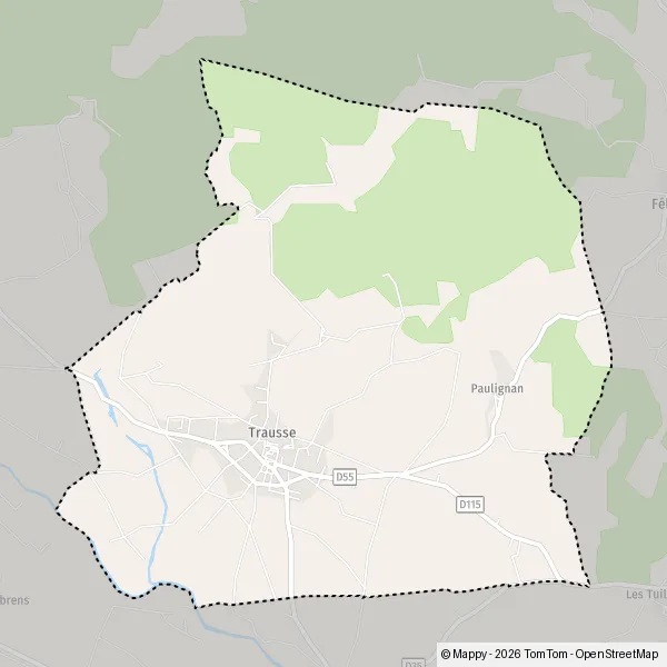 Map Trausse: map of Trausse (11160) and practical information