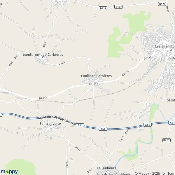 Map Conilhac-Corbières: map of Conilhac-Corbières (11200) and practical ...