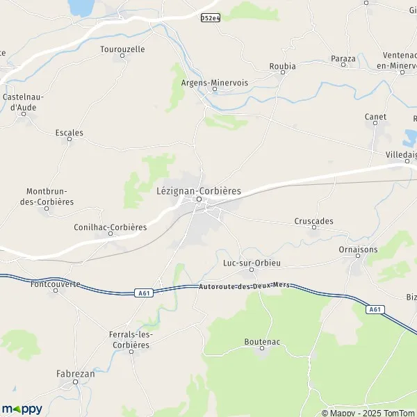 Map Lézignan-Corbières: map of Lézignan-Corbières (11200) and practical ...