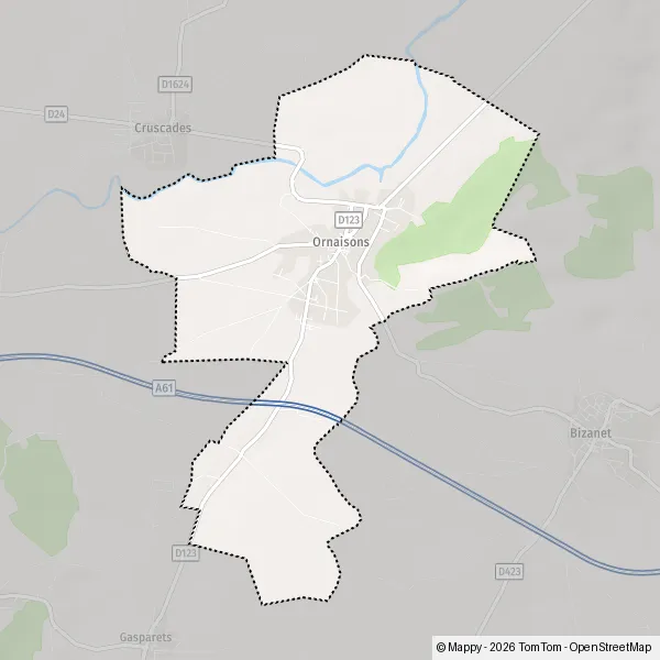 Map Ornaisons: map of Ornaisons (11200) and practical information