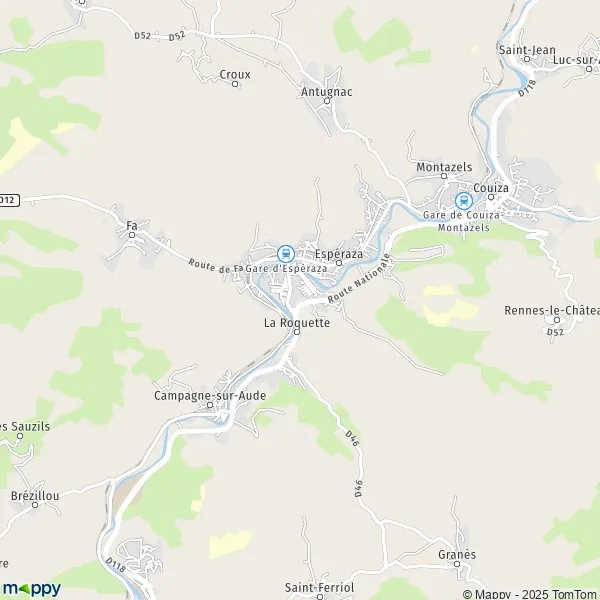 Map Espéraza: map of Espéraza (11260) and practical information