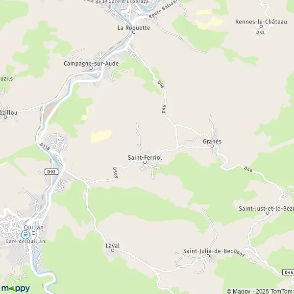 Map Saint-Ferriol: map of Saint-Ferriol (11500) and practical information