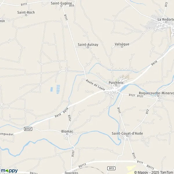 Map Puichéric: map of Puichéric (11700) and practical information