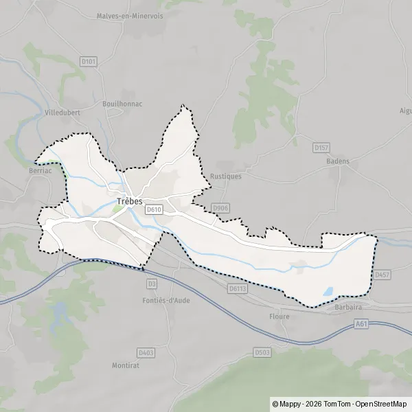 Map Trèbes: map of Trèbes (11800) and practical information