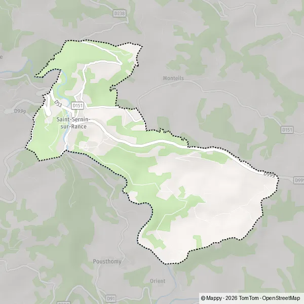 Map Saint-Sernin-sur-Rance: map of Saint-Sernin-sur-Rance (12380) and ...