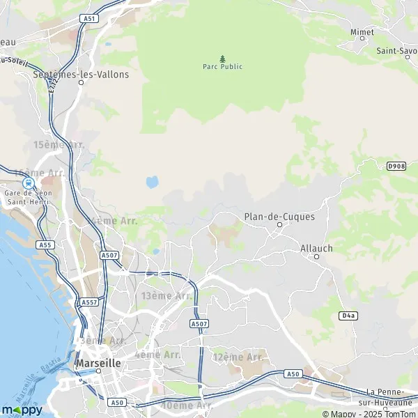 Map Marseille: map of Marseille (13013) and practical information