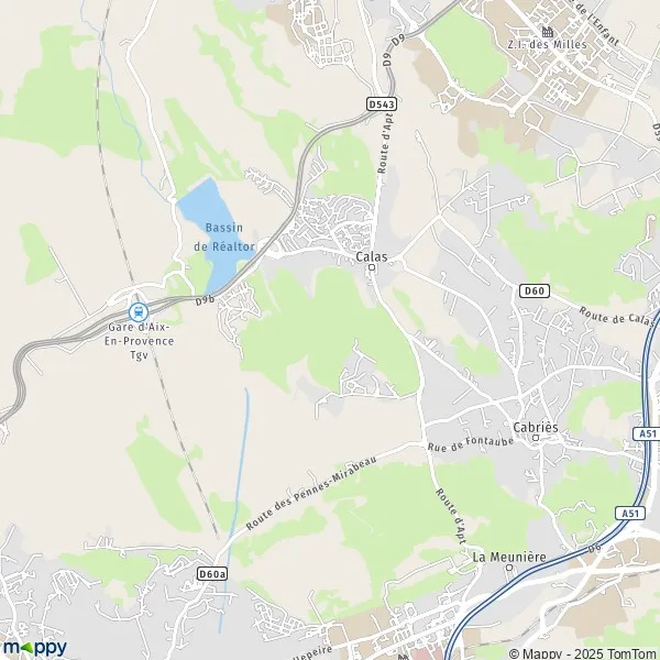 Map Cabriès: map of Cabriès (13480) and practical information