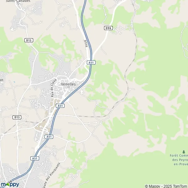 Map Venelles: map of Venelles (13770) and practical information