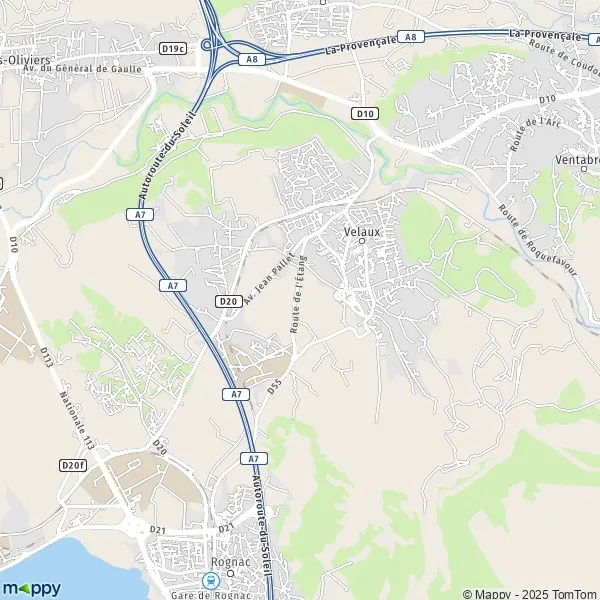 Map Velaux: map of Velaux (13880) and practical information